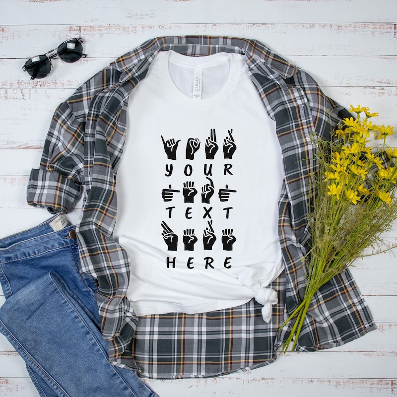 Sign Language Shirt - Etsy