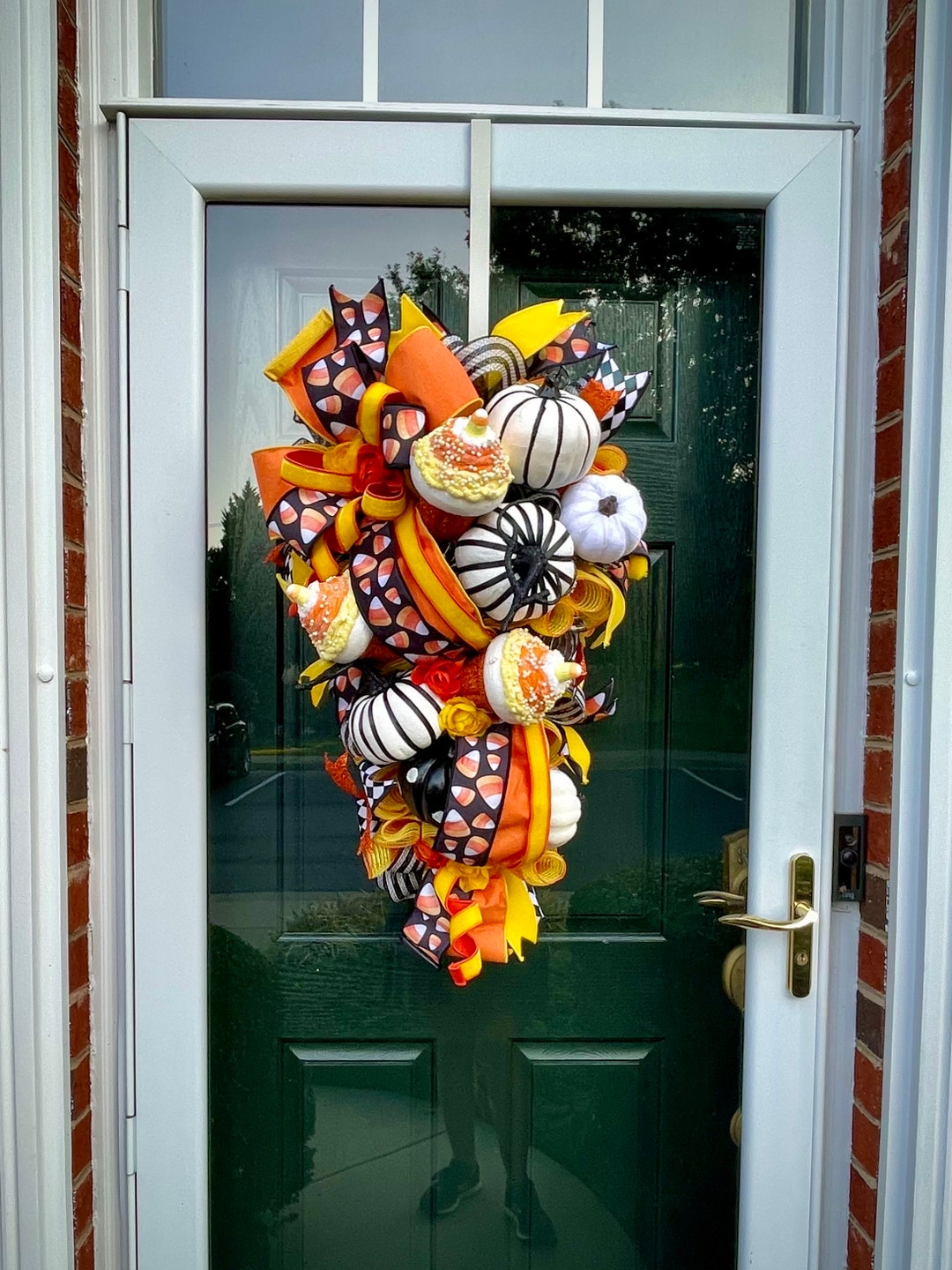 Halloween, Fall Teardrop Swag, Candy Corn, Cupcakes, and Pumpkins ...