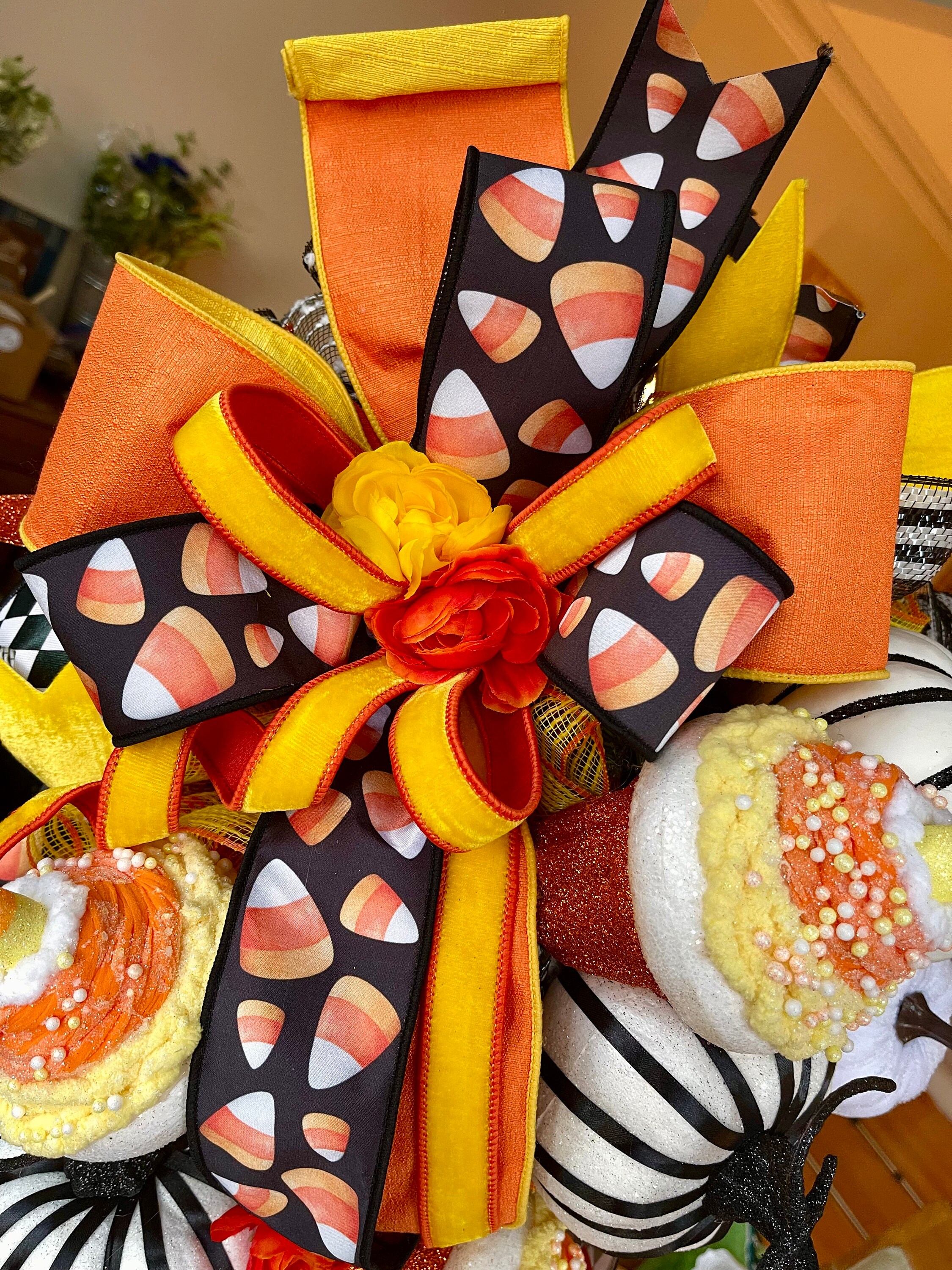 Halloween, Fall Teardrop Swag, Candy Corn, Cupcakes, and Pumpkins ...