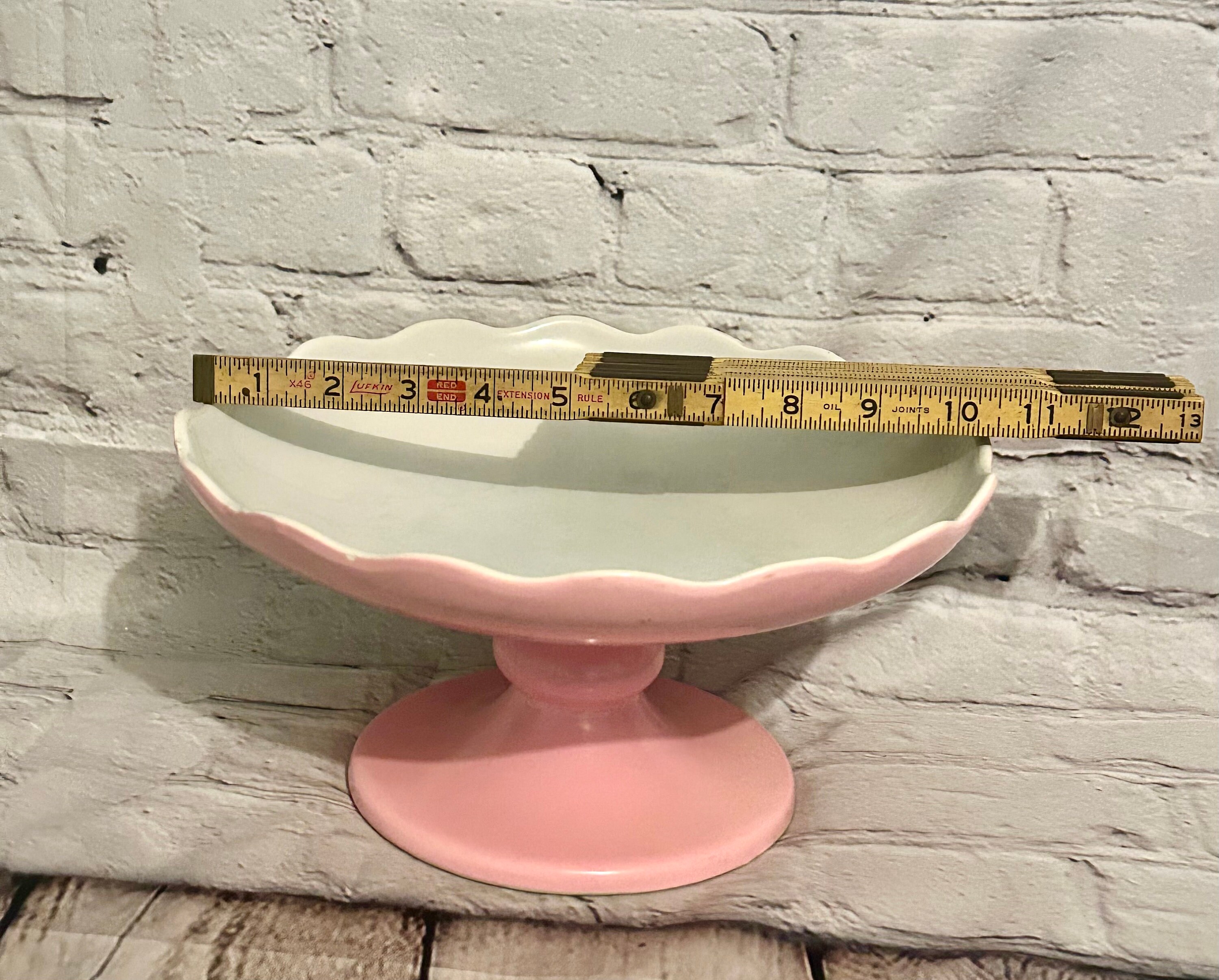 1956 Hull Pink Pastel Sun Valley Cake/ Pedestal - Etsy