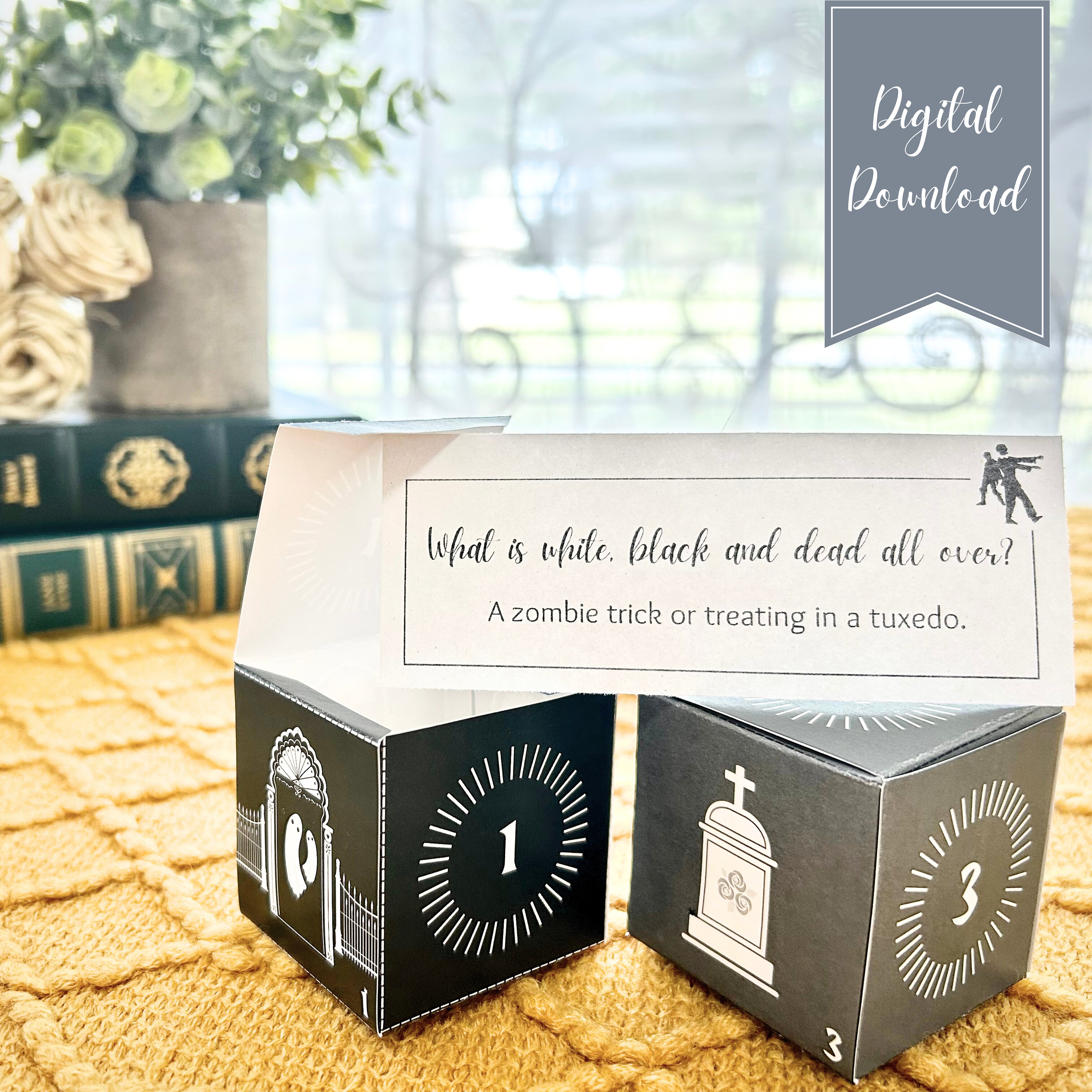 Spooky Halloween Countdown Boxes | 13 Printable 2-inch Boxes - Etsy