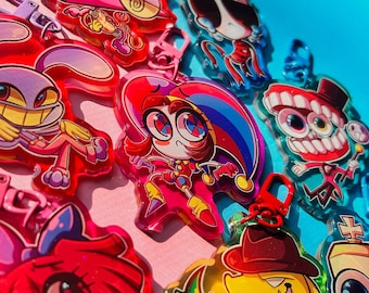 Double Sided Acrylic Keychains the Amazing Digital Circus Pomni ...