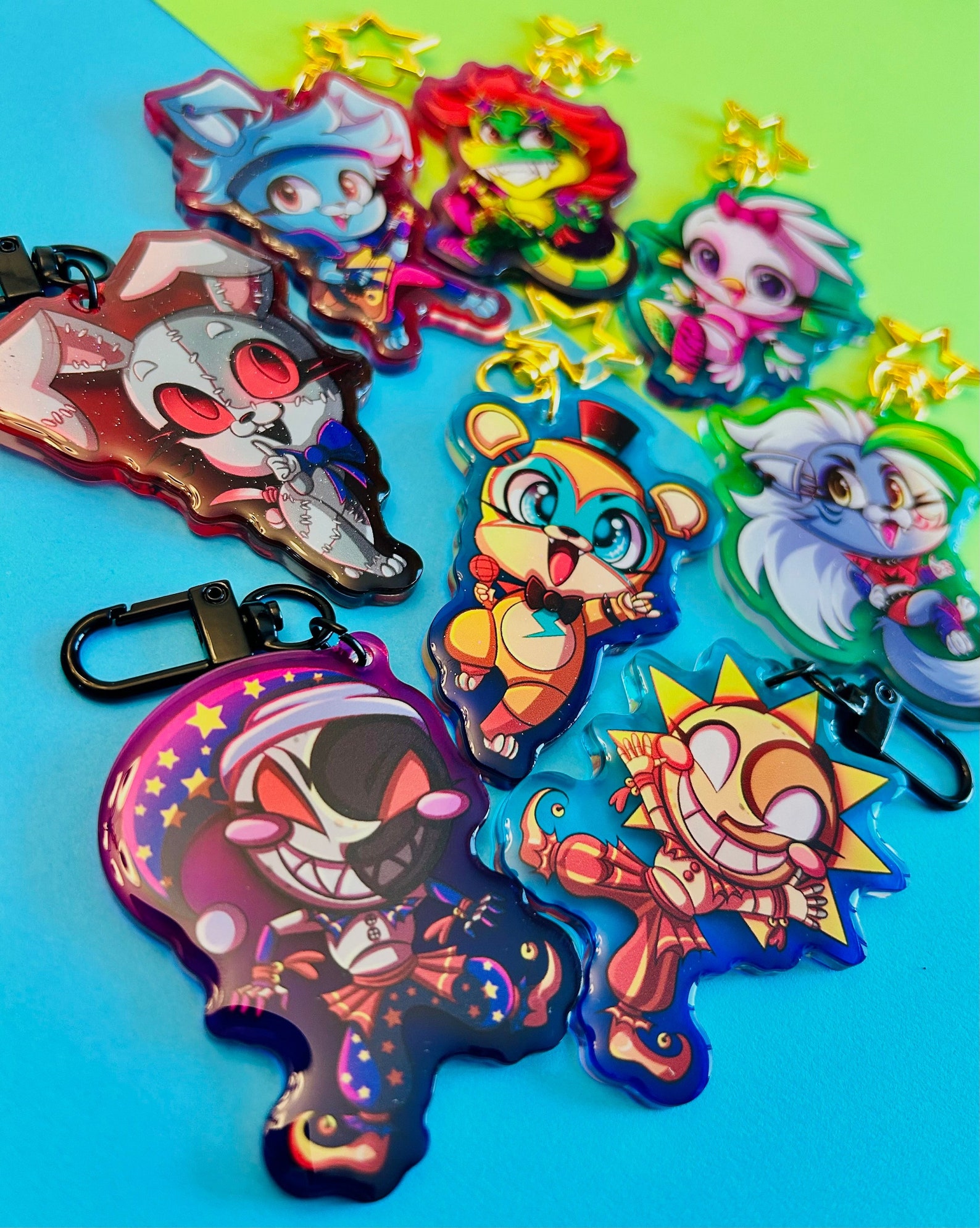 Five Nights at Freddy’s Security Breach Keychains - Etsy