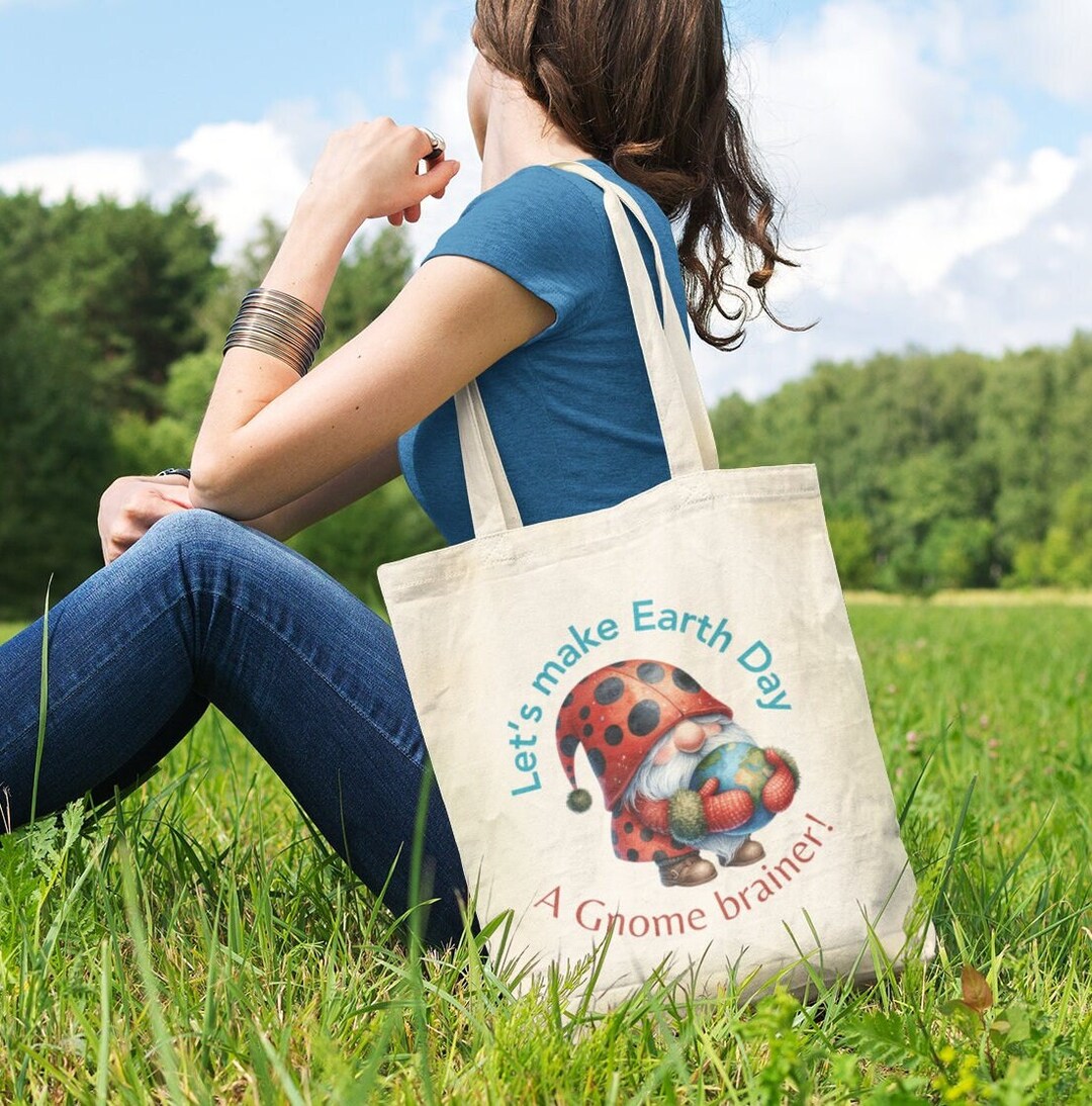 Earth Day Canvas Tote Bag W/strap, Nature Lover Cotton Canvas Tote Bag ...