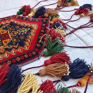 Handwoven Samar Kandi Wall Hanging Cushion 4.6x3.2 Ft Afghan Decorative ...