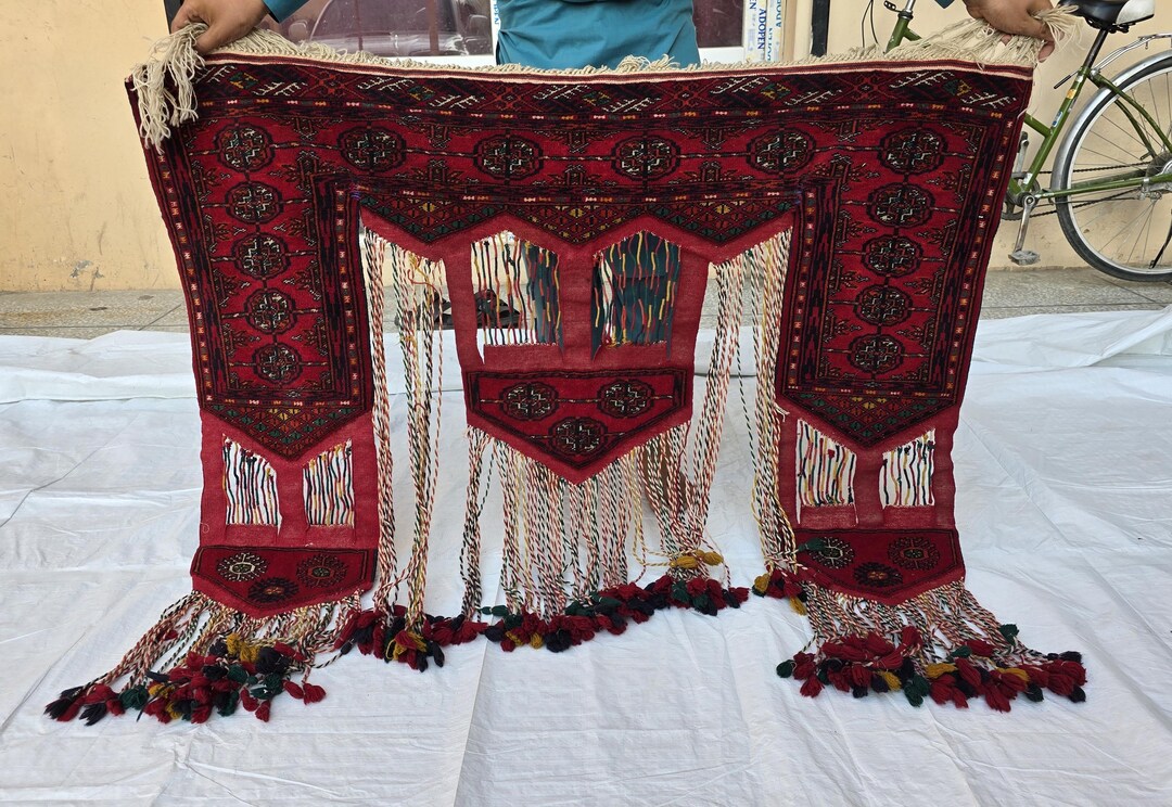 Wall Hanging Tapestry Handwoven Afghan Wool, 4ft Wide, Vintage Afghan ...