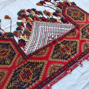 Handwoven Samar Kandi Wall Hanging Cushion 4.6x3.2 Ft Afghan Decorative ...