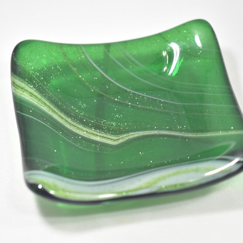 Fused Glass Trinket Dish - Etsy