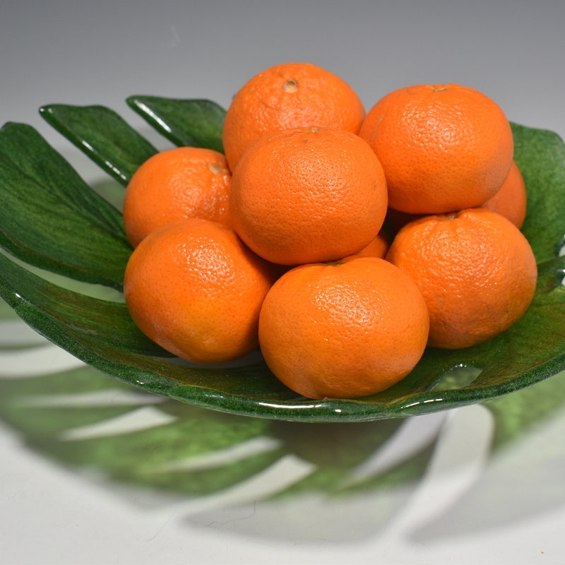 Fused Glass Leaves Bowl - Etsy