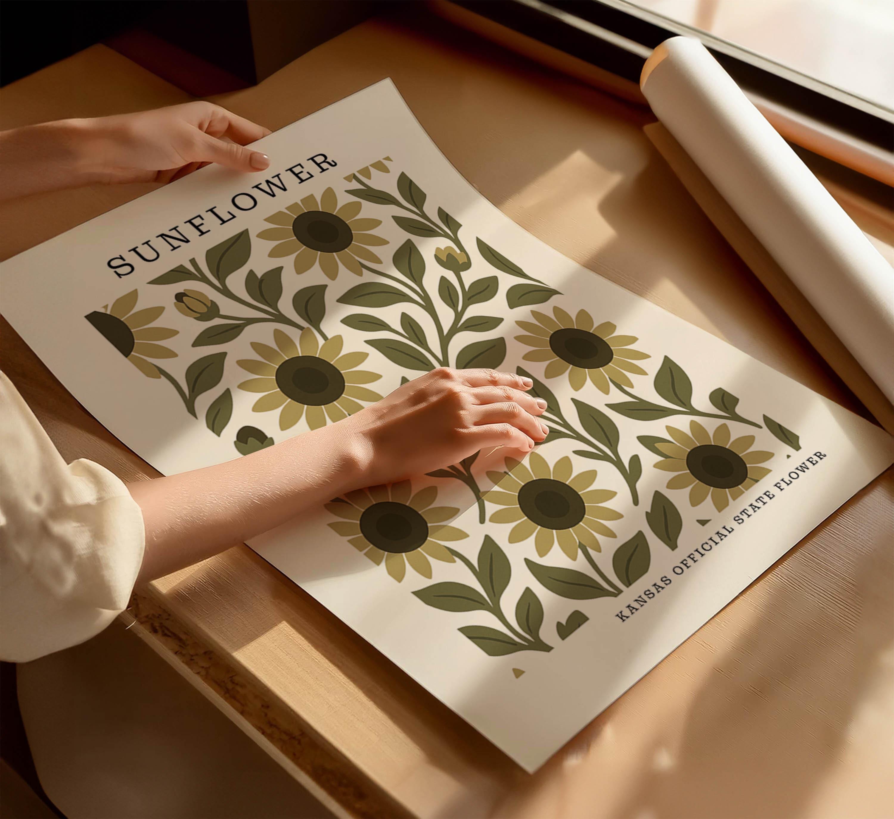 Kansas State Flower Art Print – Sunflower| Digital Download - Etsy