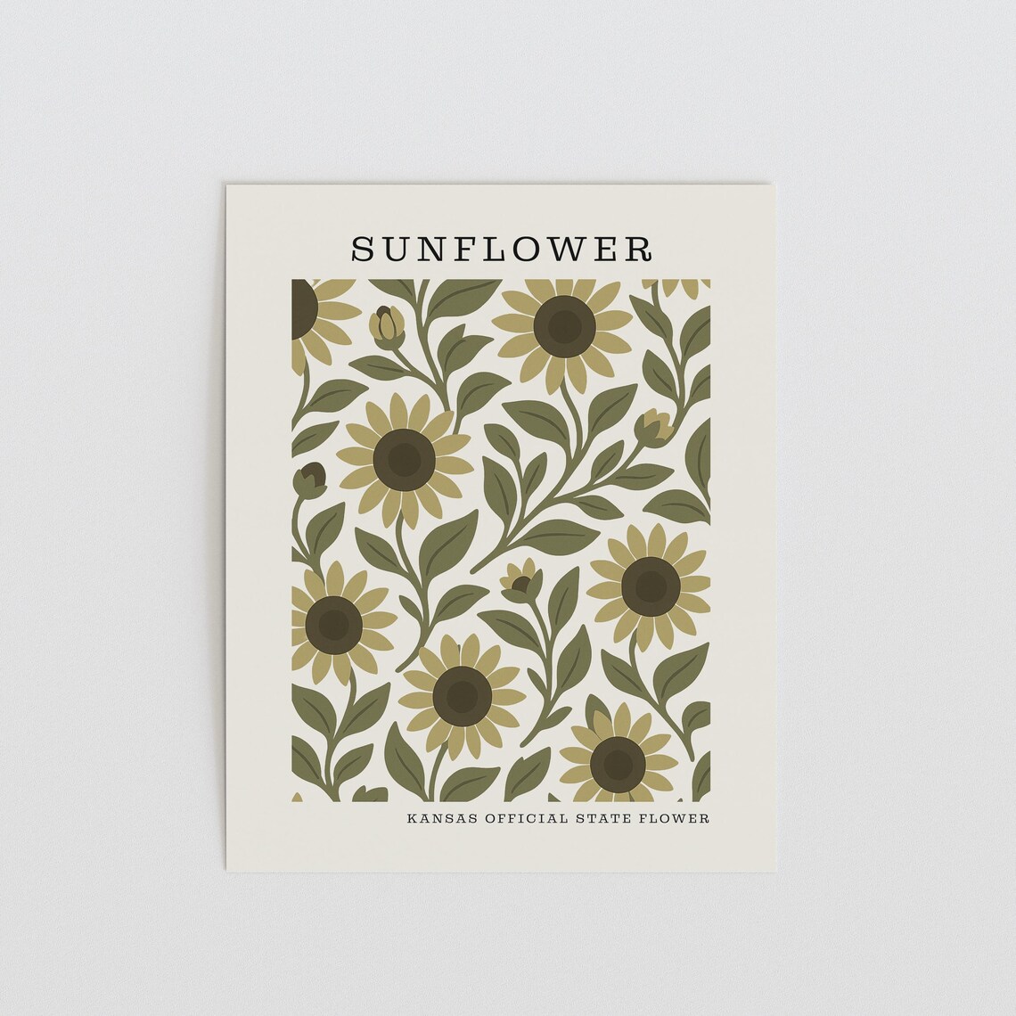 Kansas State Flower Art Print – Sunflower| Digital Download - Etsy