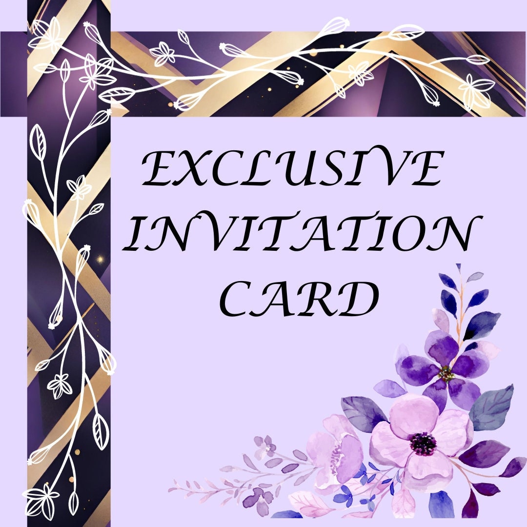 EXCLUSIVE INVITATION CARD Geometry - Etsy