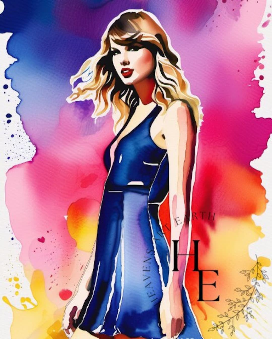 Taylor Swift Art,swiftie Merch,printable Wall Art,digital Prints ...