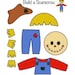 Build a Scarecrow Cut and Paste Printable - Etsy