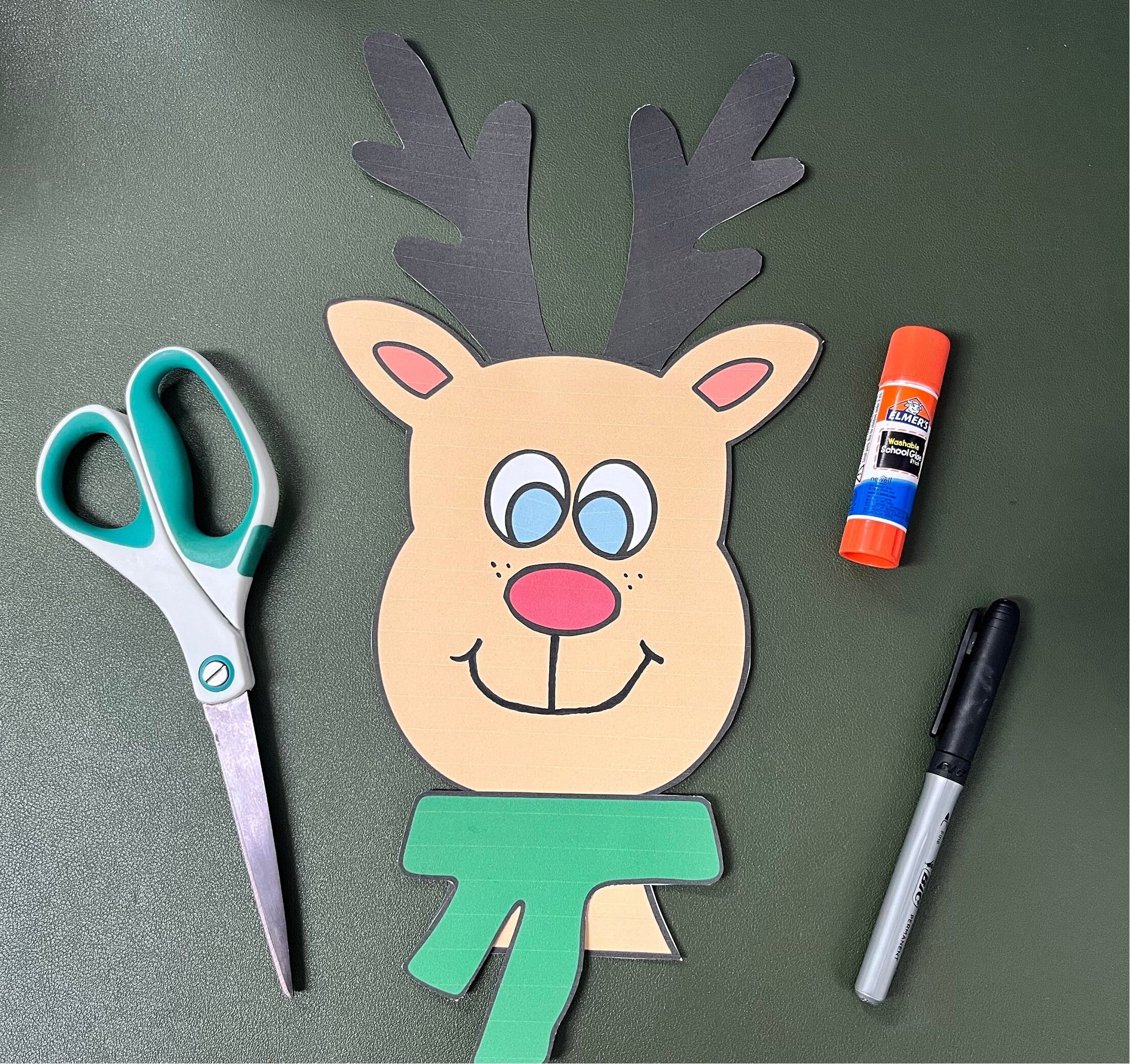 Build a Reindeer (colored Version) - Etsy