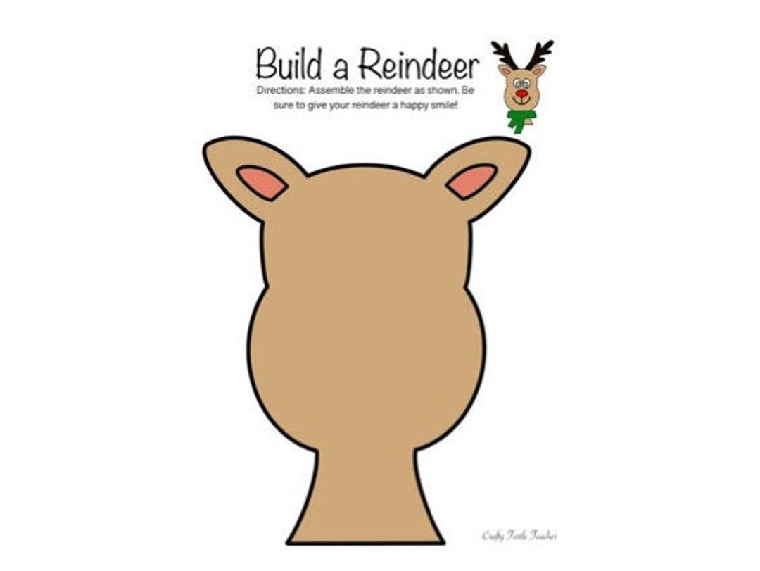 Build a Reindeer (colored Version) - Etsy