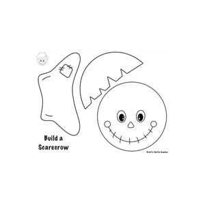 Build a Scarecrow Head color In - Etsy