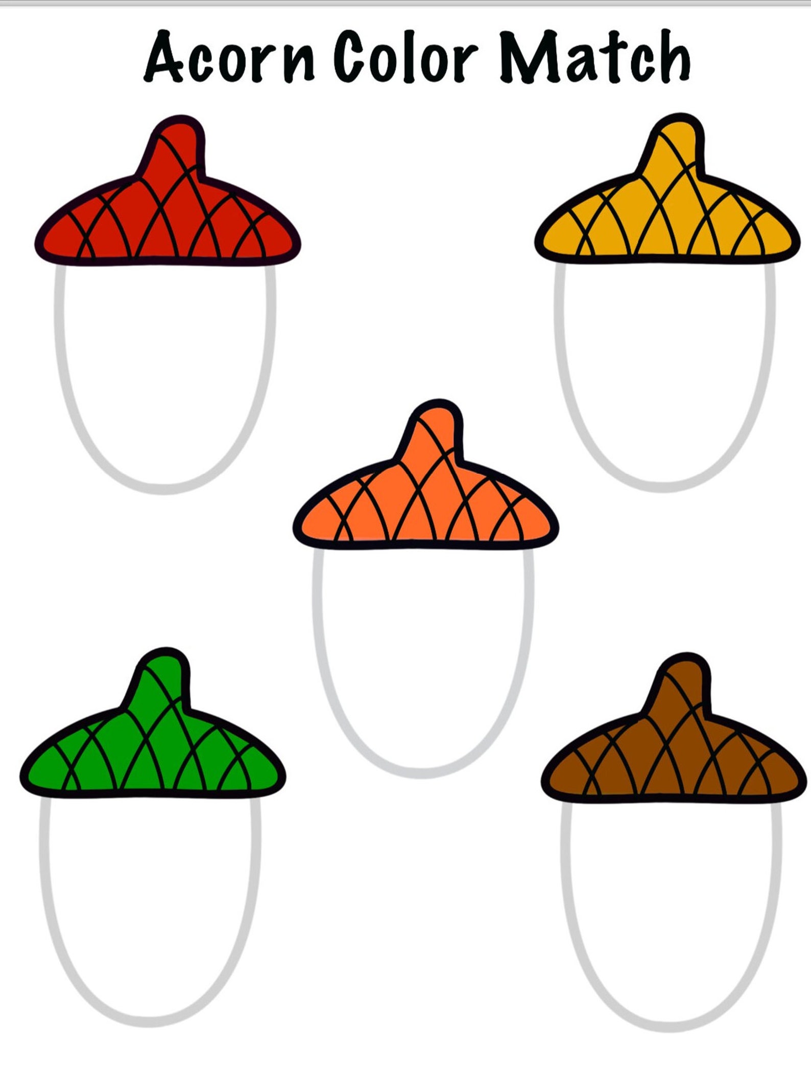 Acorn Color Match - Etsy