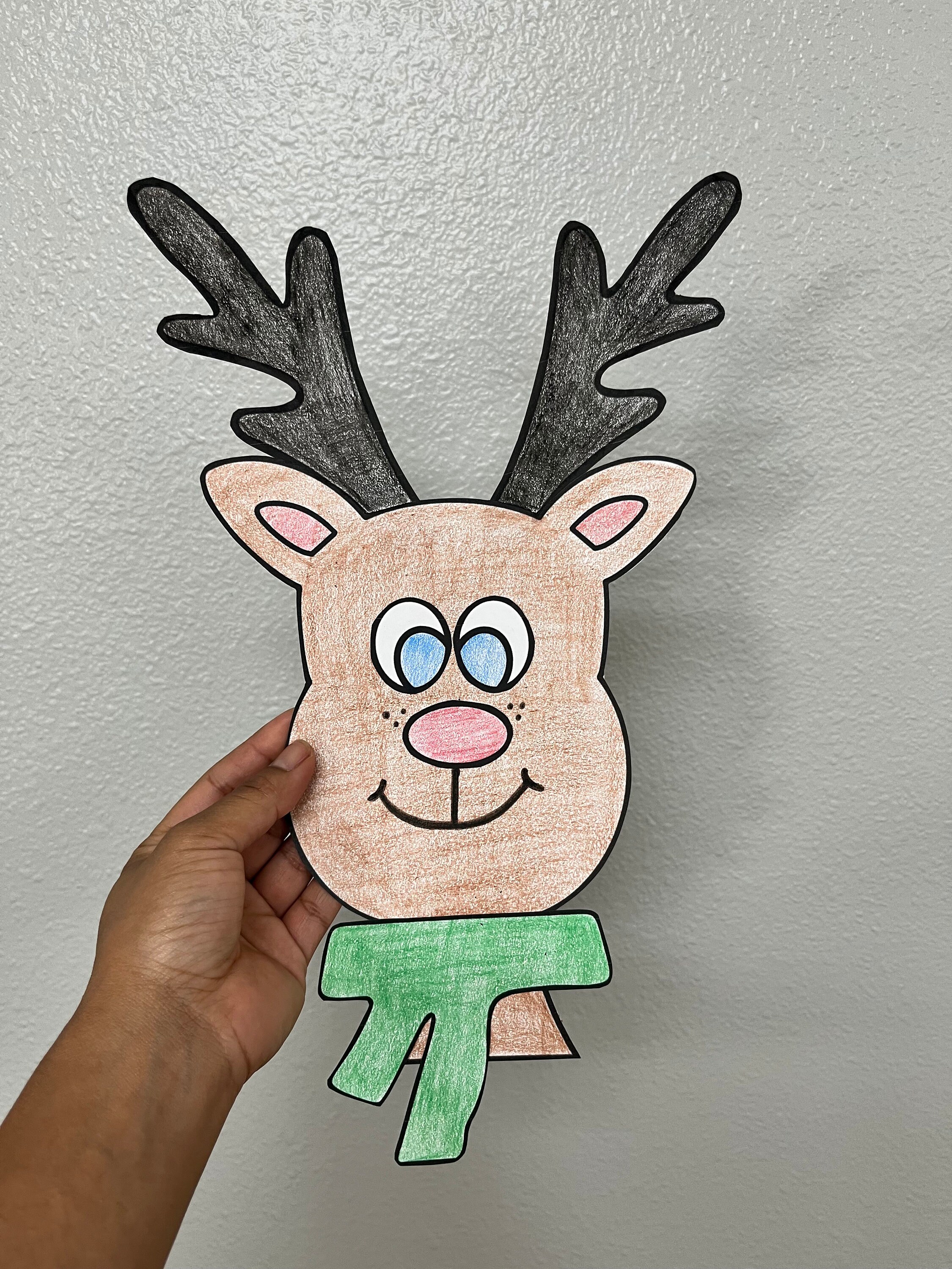 Build a Reindeer (color in Version) - Etsy
