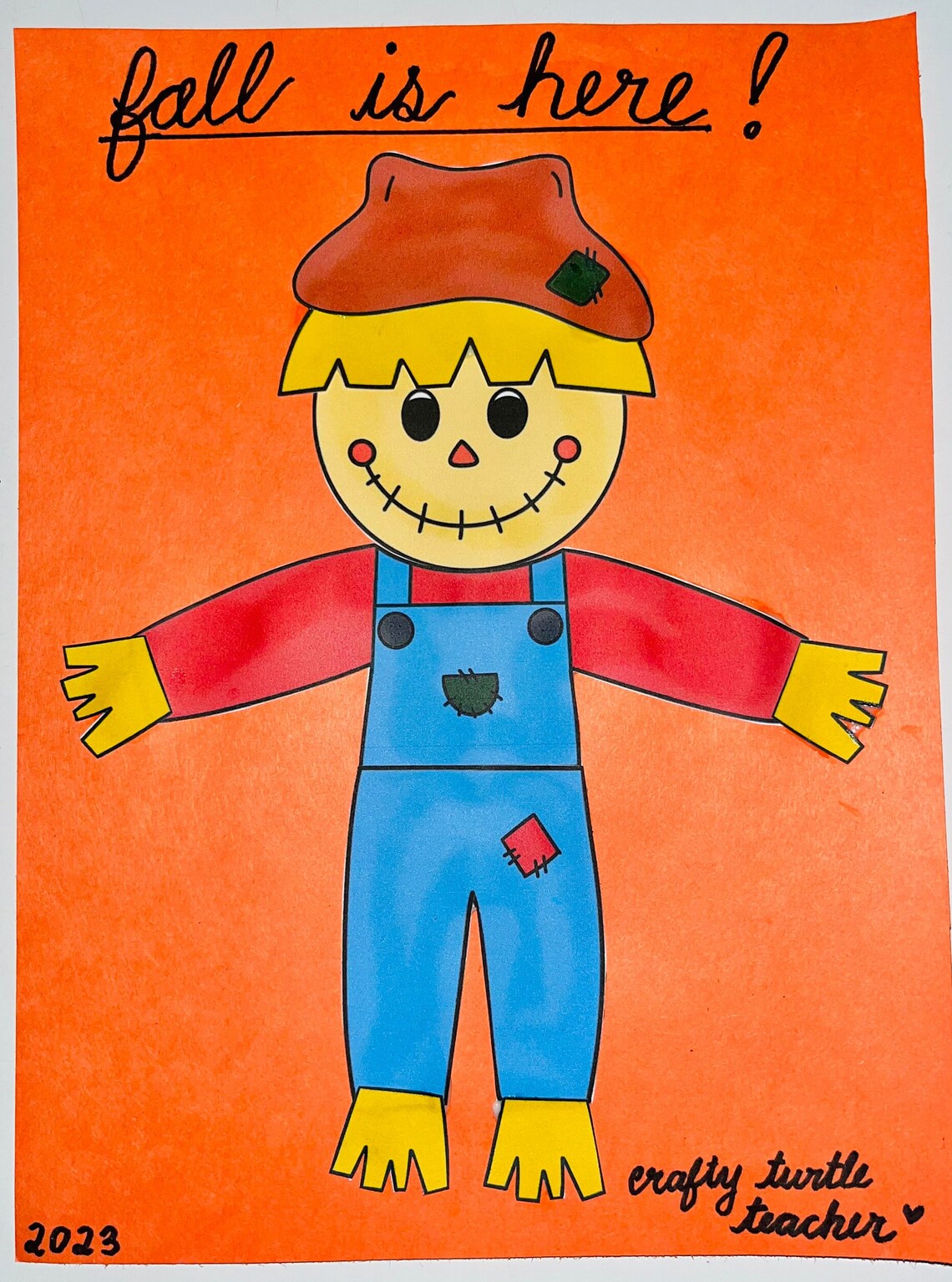 Build a Scarecrow Cut and Paste Printable - Etsy