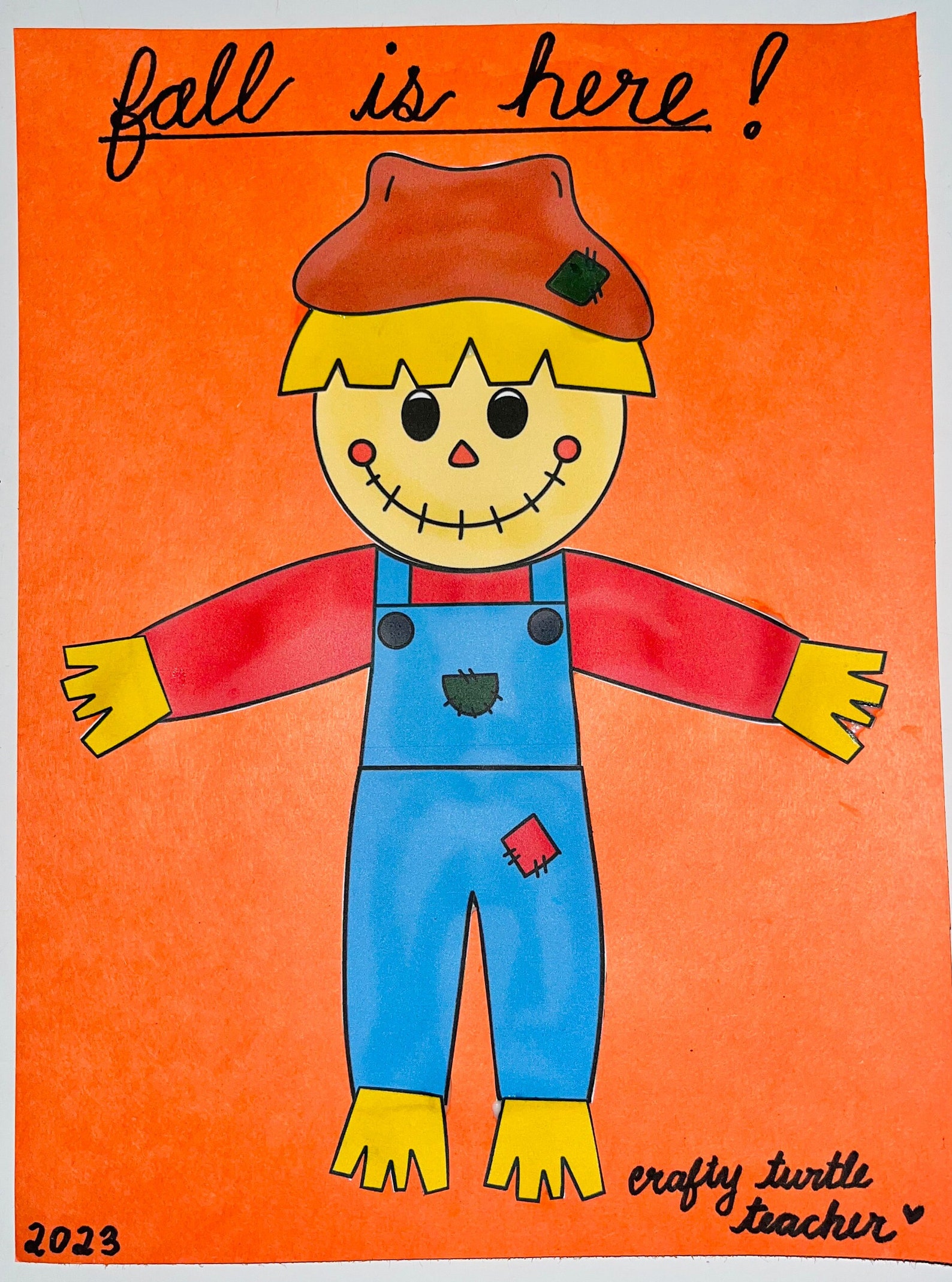 Build a Scarecrow Cut and Paste Printable - Etsy