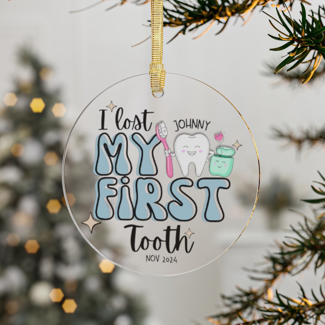 Custom I Lost My First Tooth Christmas Ornament Milestone Christmas ...