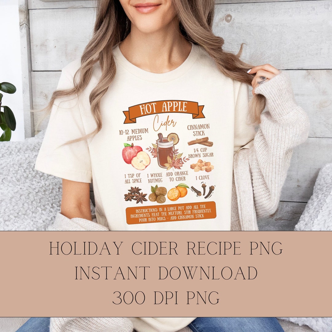 Festive Holiday Cider Recipe PNG, Festive Christmas PNG, Holiday Home ...