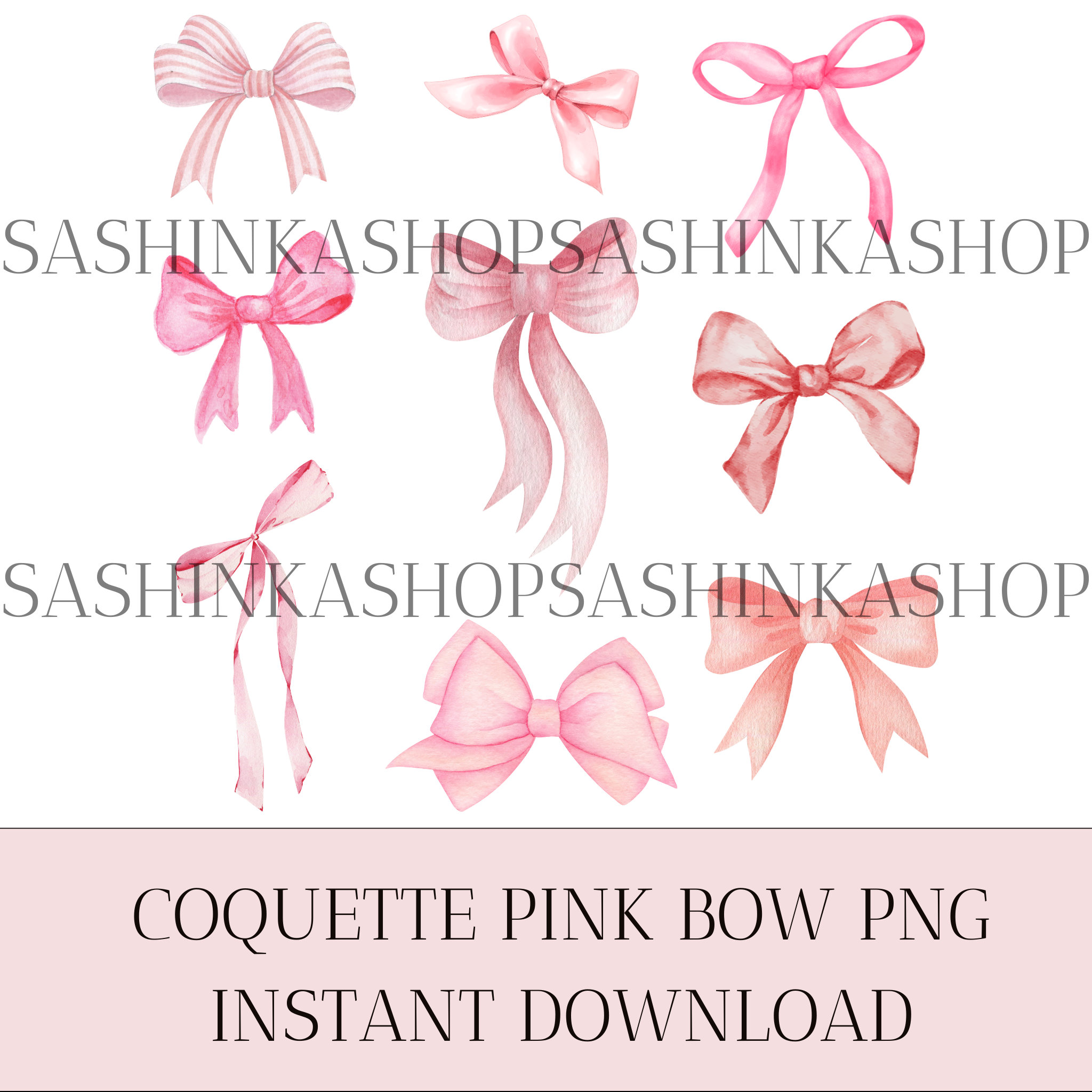 Coquette Bows PNG Bundle, Soft Girl Era PNG, Coquette Decor, Bow ...