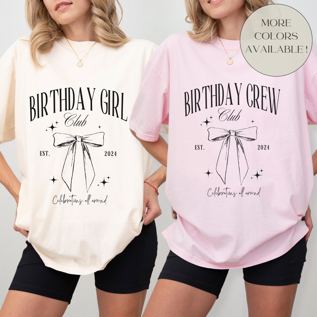 Coquette Matching Outfit Trendy Birthday Girl Shirt, Birthday Gift for ...