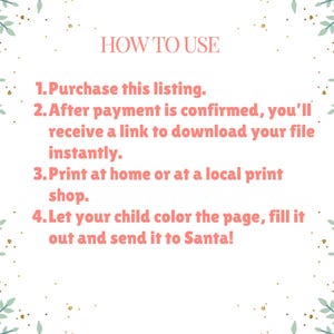 Colorable Letter to Santa - Fill-in-the-blank Christmas Activity for ...