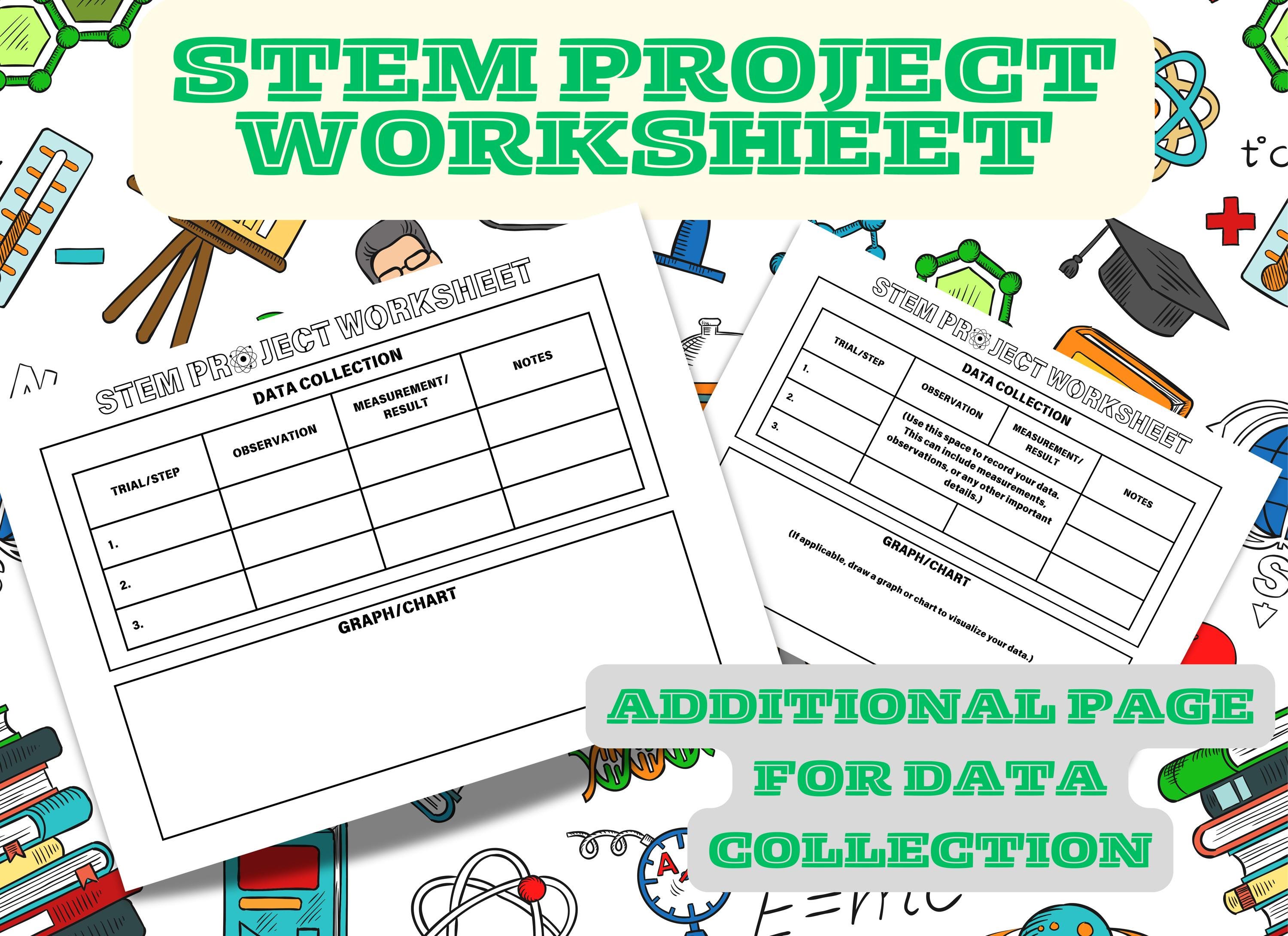 STEM Project Worksheet for Kids & Middle School | Printable Activity ...