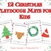 12 Printable Christmas Playdough Mats | Holiday Activity for Kids ...