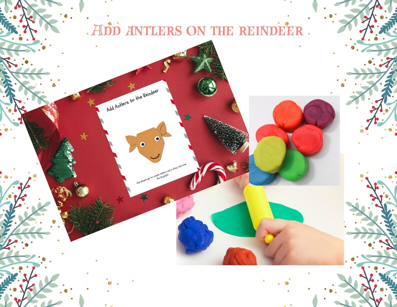 12 Printable Christmas Playdough Mats | Holiday Activity for Kids ...