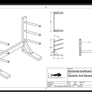DIY Surfboard Rack Blueprints, for Longboards - Etsy