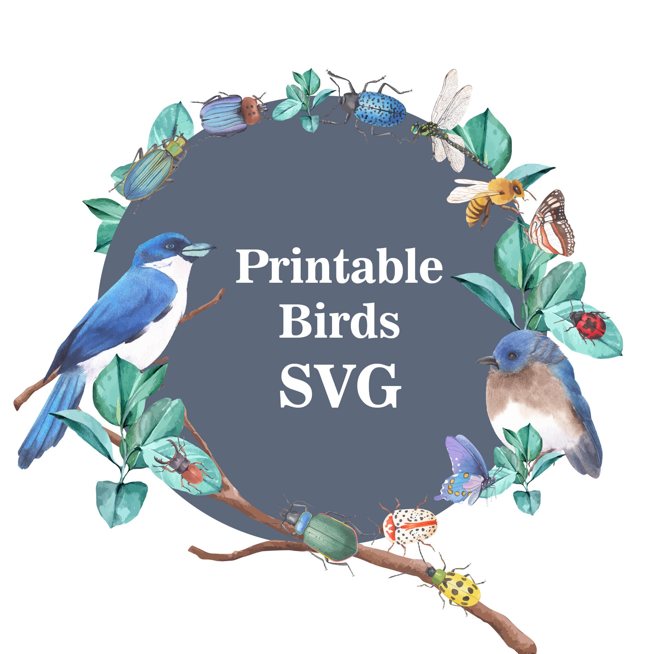 Elegant Birds Mockup Collection: SVG AI EPS Instant Download - Etsy