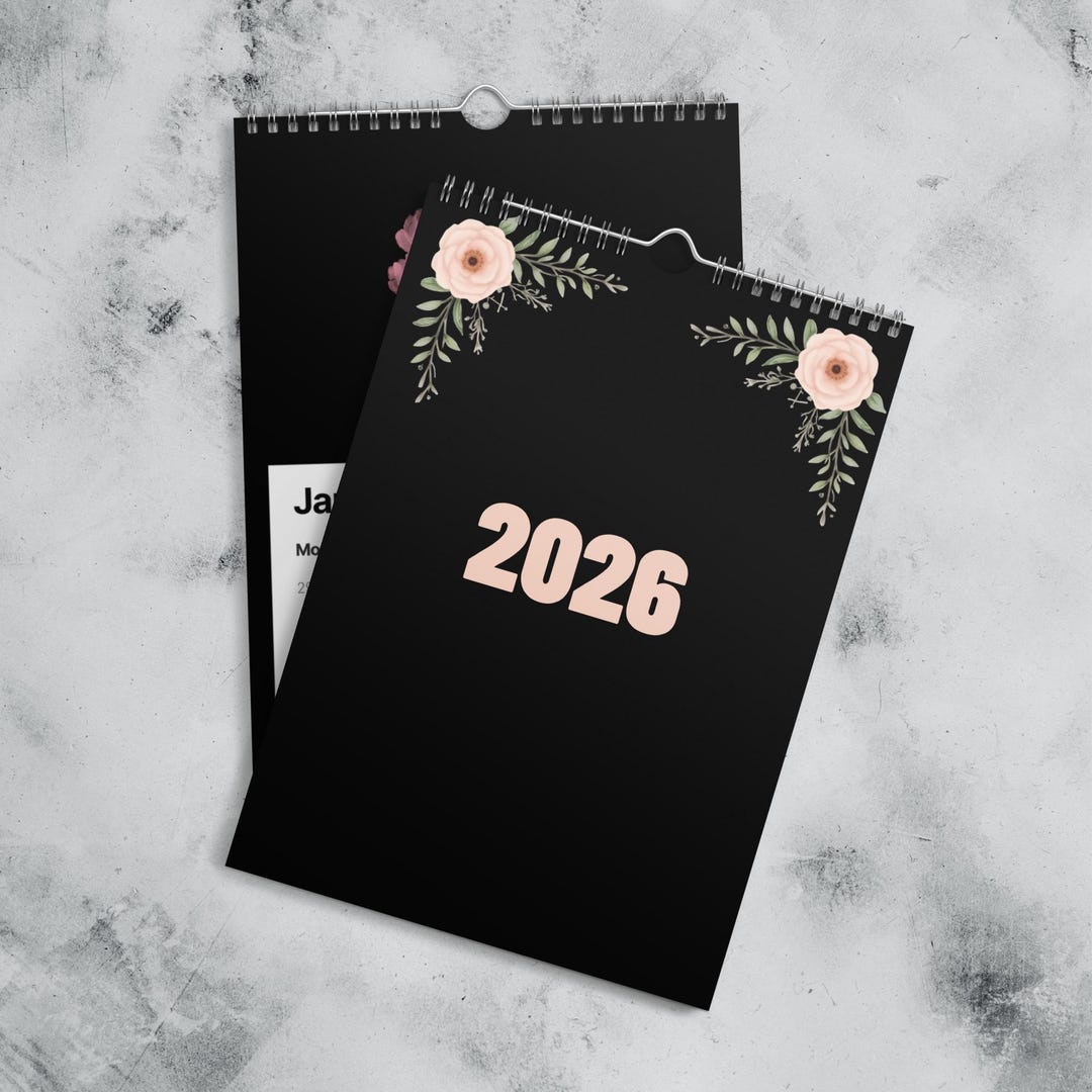 Wall Calendar (2026) - Etsy