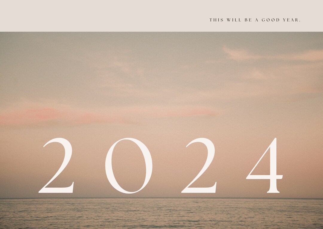 Printable 2024 Calendar With Quotes Minimalist Monthly - Etsy