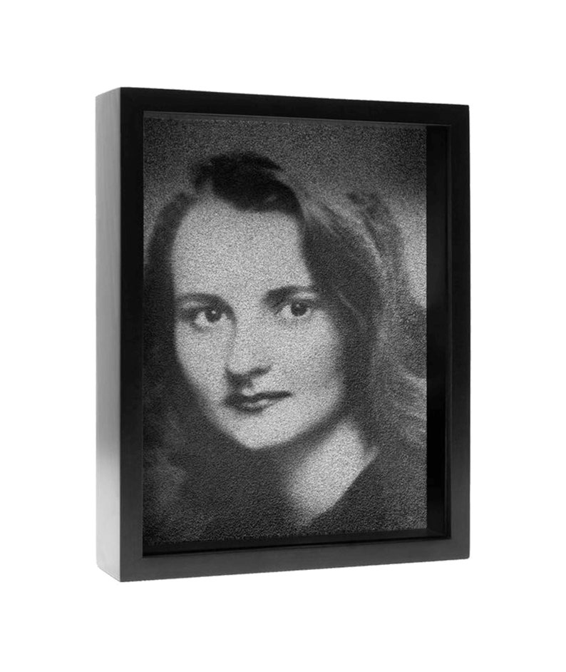 Memorial Art - Portrait of Your Loved One, Hand-made Using Ashes ...