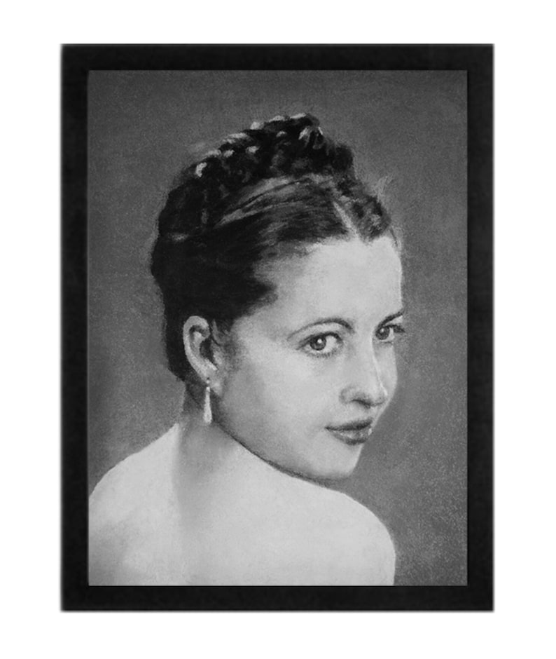 Memorial Art - Portrait of Your Loved One, Hand-made Using Ashes ...