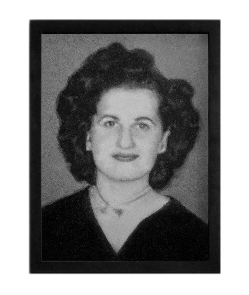 Memorial Art - Portrait of Your Loved One, Hand-made Using Ashes ...