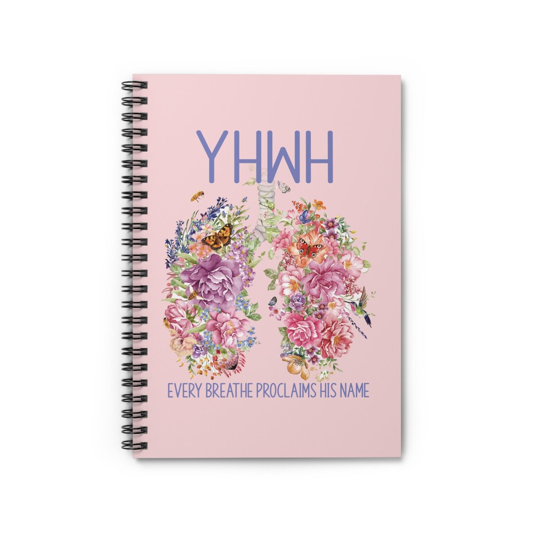 YHWH Spiral Notebook Ruled Line, Christian Notebook, Bible Study Book ...