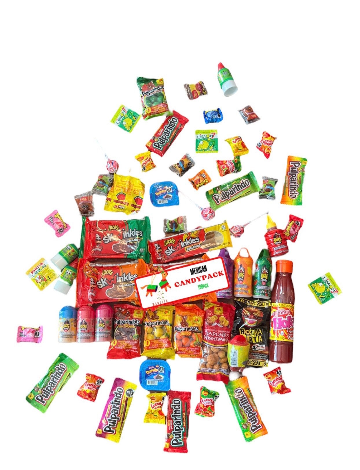 Mexican Candy Pack Assorted Mexican Candy Variety Pack, 100 Pieces ...