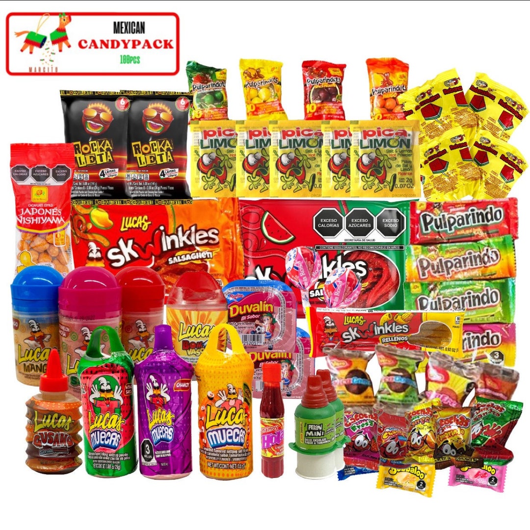 Mexican Candy Pack Assorted Mexican Candy Variety Pack, 100 Pieces ...
