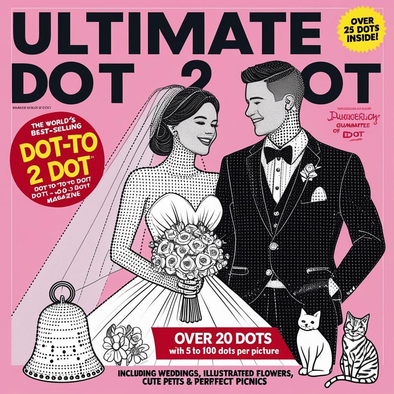 Ultimate Dot-to-dot Coloring Book for Adults Kids Fun Printable Digital Puzzles for Relax ...