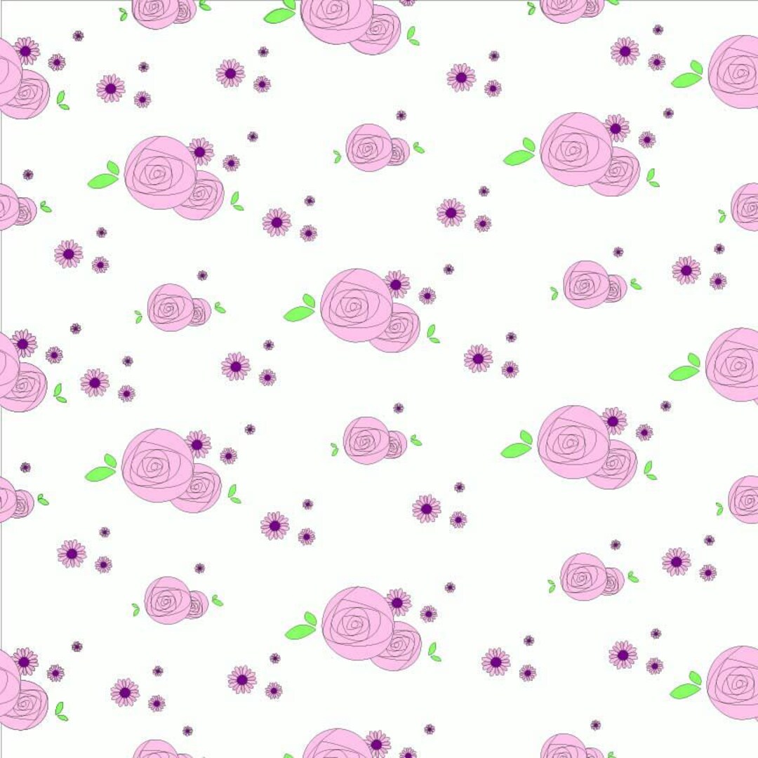 Digital Rose Fabric Pattern- Printable Floral Rose Design - Etsy