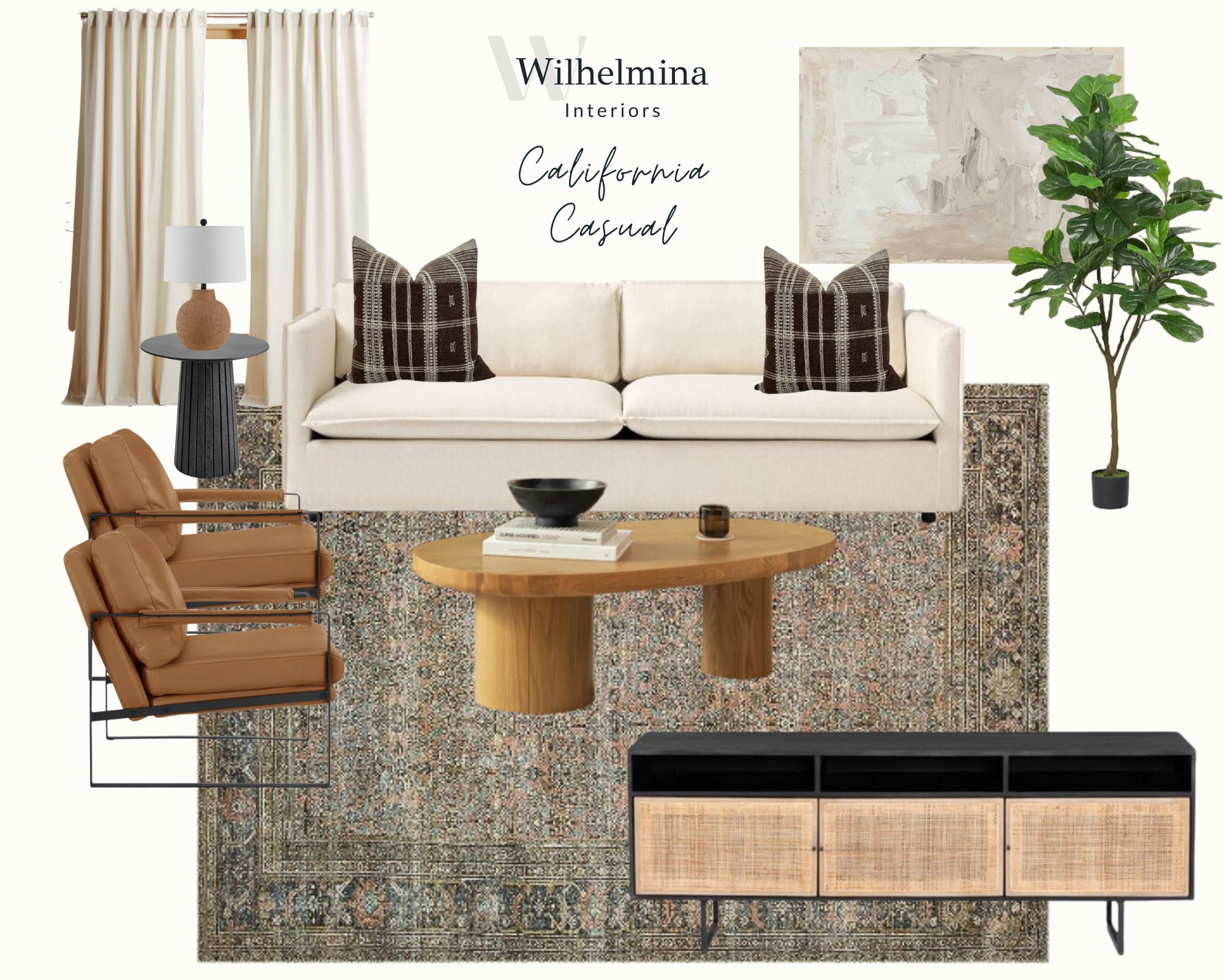 California Casual Living Room Design | E-design | Interior Design | Pre ...