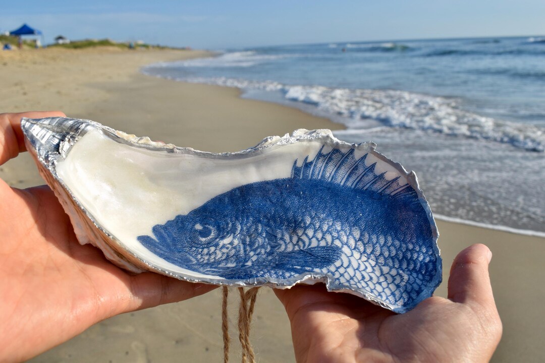 EXTRA Large Mermaid /lobster/blue Fish/whale Oyster Shell Sealed With ...
