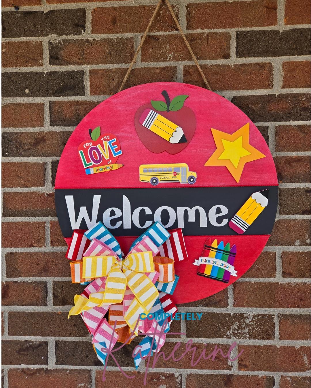 Welcome Teacher Door Hanger: Back to School Classroom Decor - Etsy