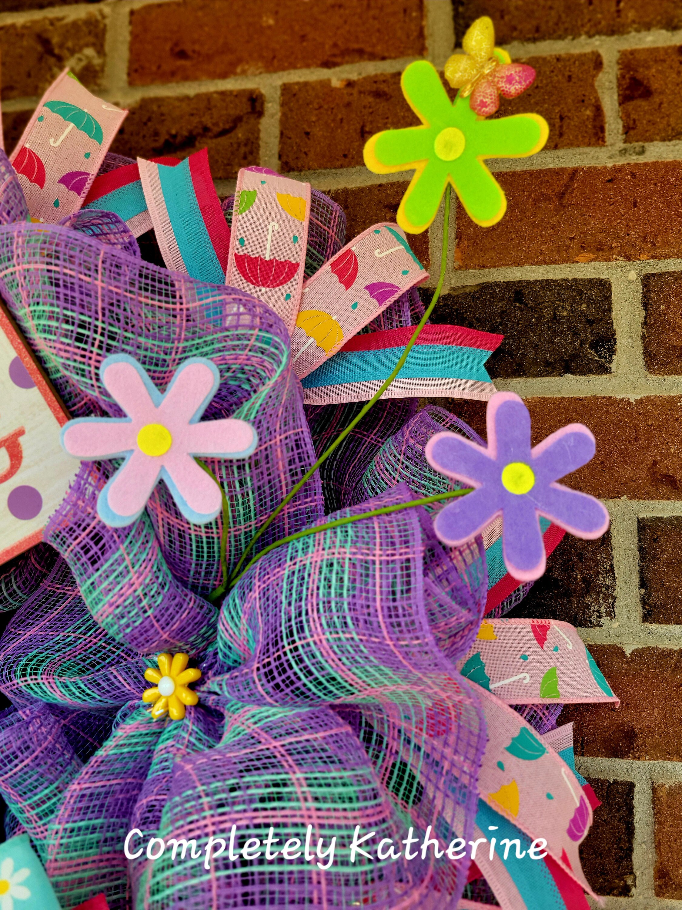 Spring Rain Boot, Spring Door Decor, Entry Wreath, Rain Boot Wreath ...