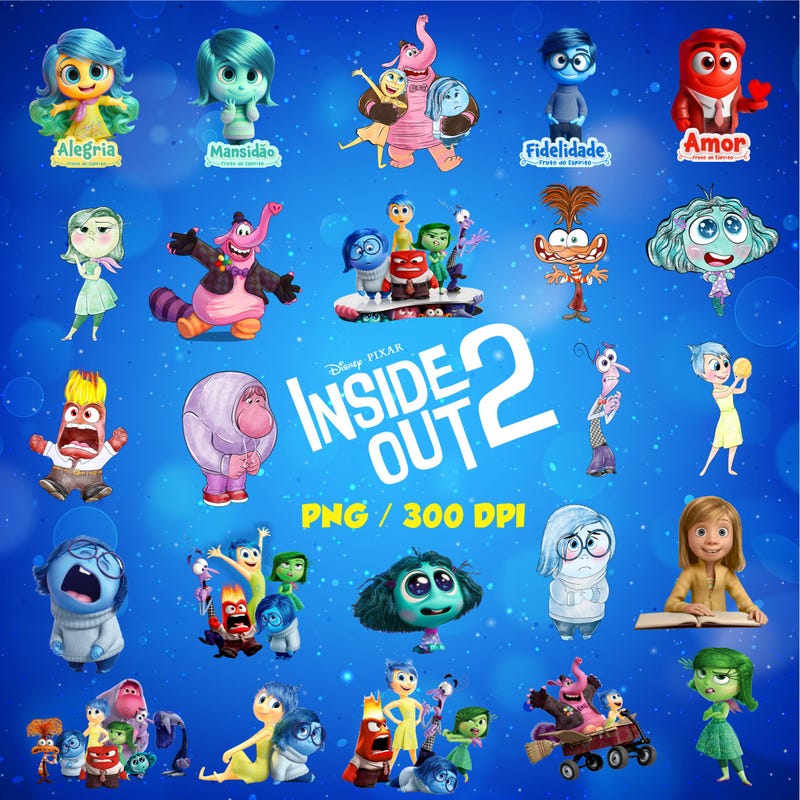 Intensamente png - Etsy México